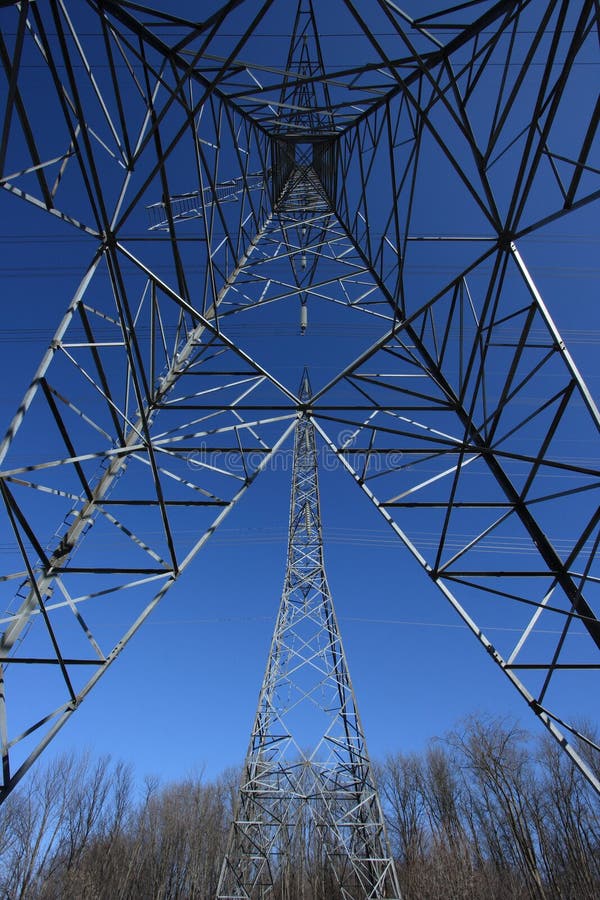 Two Hydro Towers stock photo. Image of angle, looking - 26052586