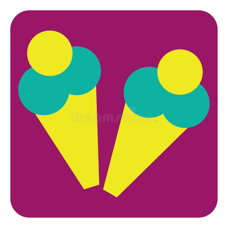 Two Ice Cream Cones Stock Illustrations – 131 Two Ice Cream Cones Stock ...