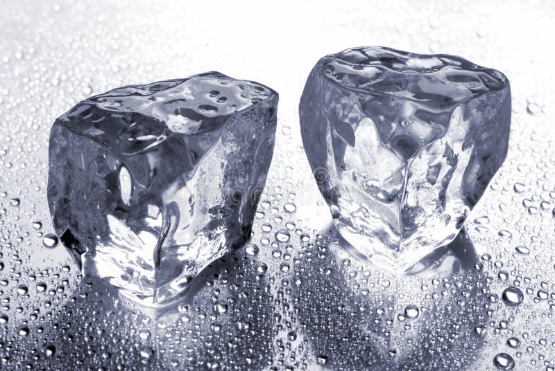 Two ice cubes stock image. Image of cold, refreshment - 17250187