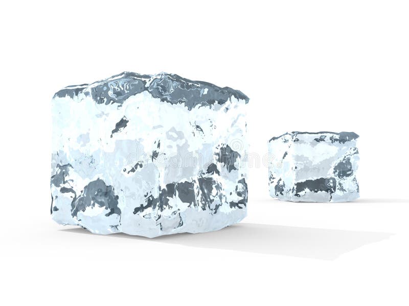 Two ice cubes stock illustration. Illustration of freshness - 5682879