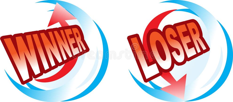 Cartoon Loser Winner Stock Illustrations – 788 Cartoon Loser Winner ...
