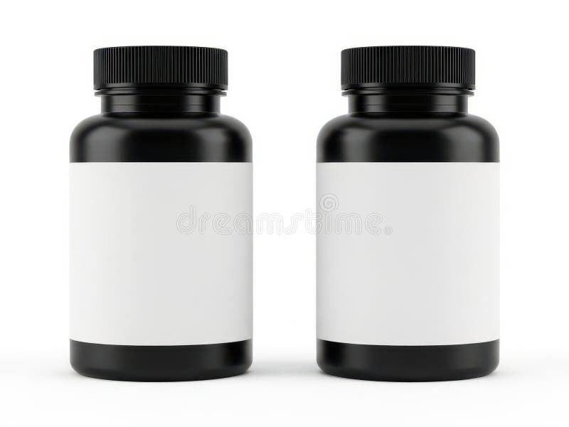 Identical Blank White Bottles Stock Illustrations – 250 Identical Blank ...