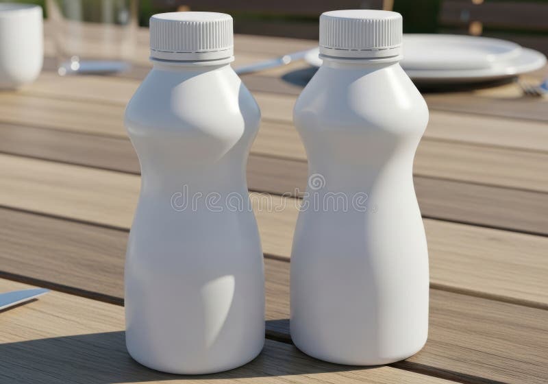 Identical Blank White Bottles Stock Illustrations – 250 Identical Blank ...