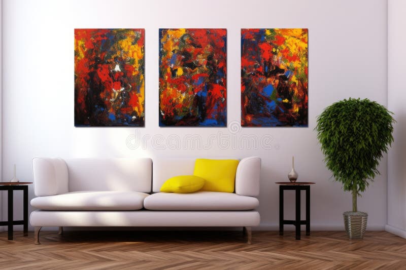 Two Identical Paintings, One Signed Original, One Fake Stock Photo ...