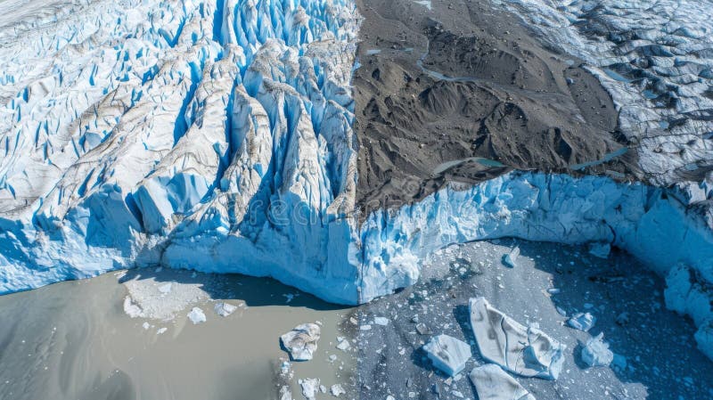 Two Images of Glaciers Taken during the Same Time of Year but in ...