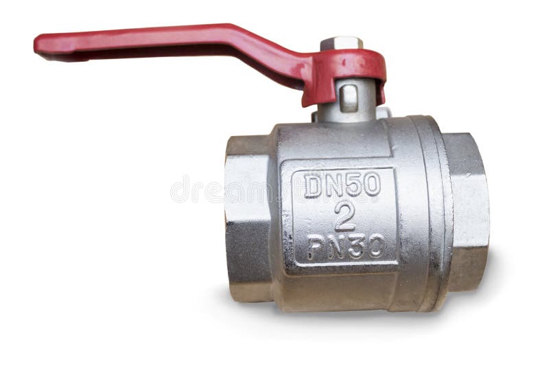 Two Inch Ball Tap Isolated on White Background Stock Image - Image of ...