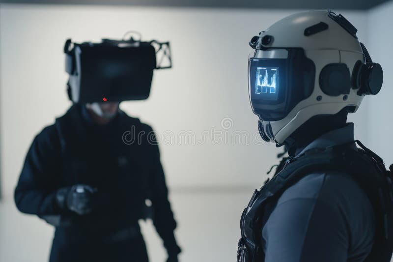 Advanced Technology in Virtual Reality Training with Futuristic Helmets ...