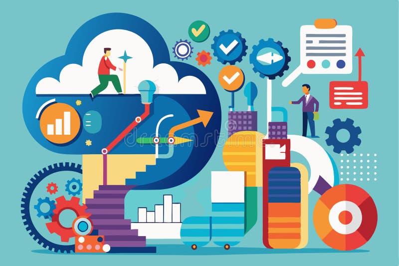 Two Individuals Engage in Visual Planning and Analysis To Outline Next ...