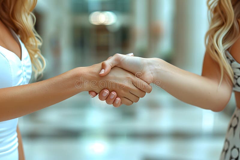 Professional Handshake in a Business Setting for Partnership and ...