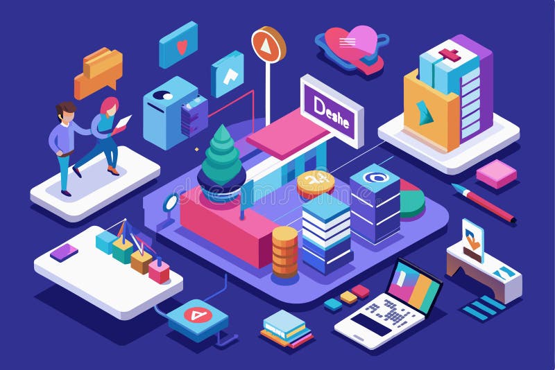 Two Individuals Interact with Digital Tools while Exploring ...