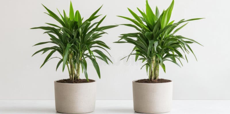 Two Indoor Plants in Pots with Greenery Concept, Stylish and Natural ...