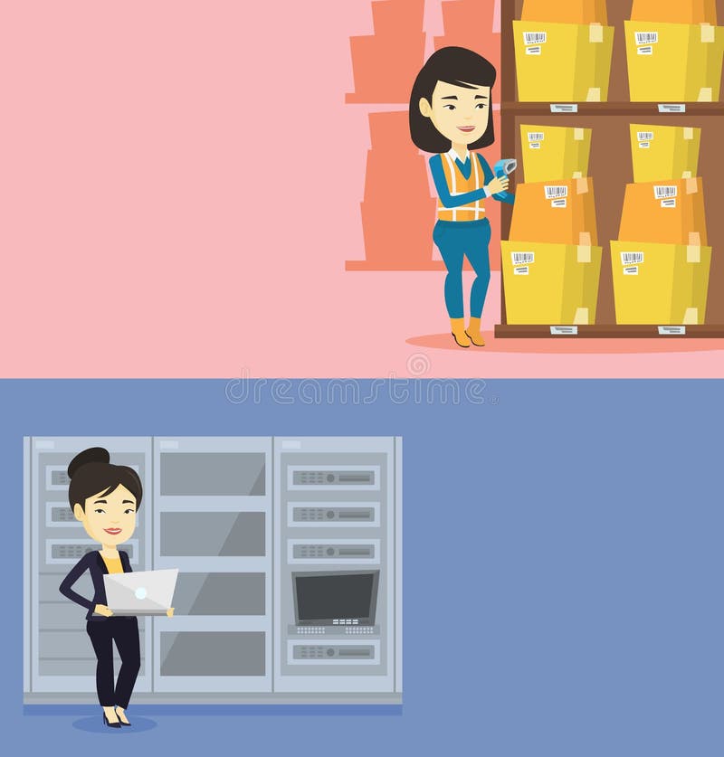 Warehouse Scanner Cartoon Stock Illustrations – 367 Warehouse Scanner ...