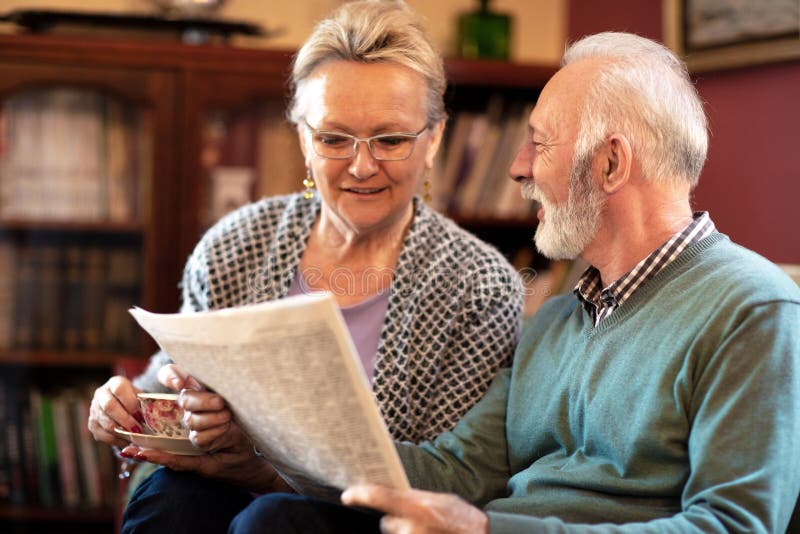 Two Intellectuals Spending Time Together Drinking Tea Stock Photo ...