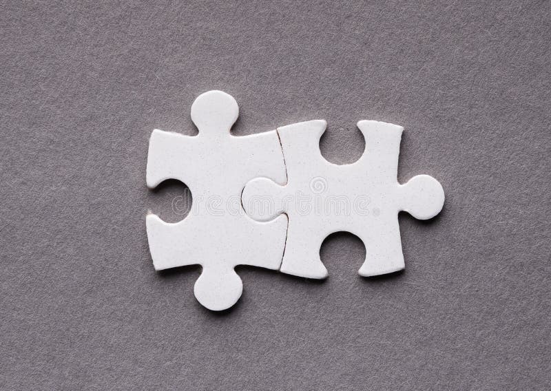 Two Interlocking Puzzle Pieces Stock Image - Image of problem, solve ...