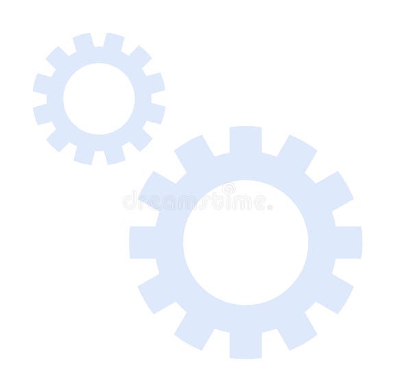Two Interlocking Gears Representing Mechanisms, Efficiency, and ...