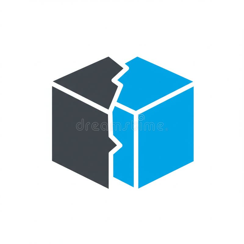 Two Interlocking Hexagonal Shapes Form a Cube-like Structure. the Cube ...