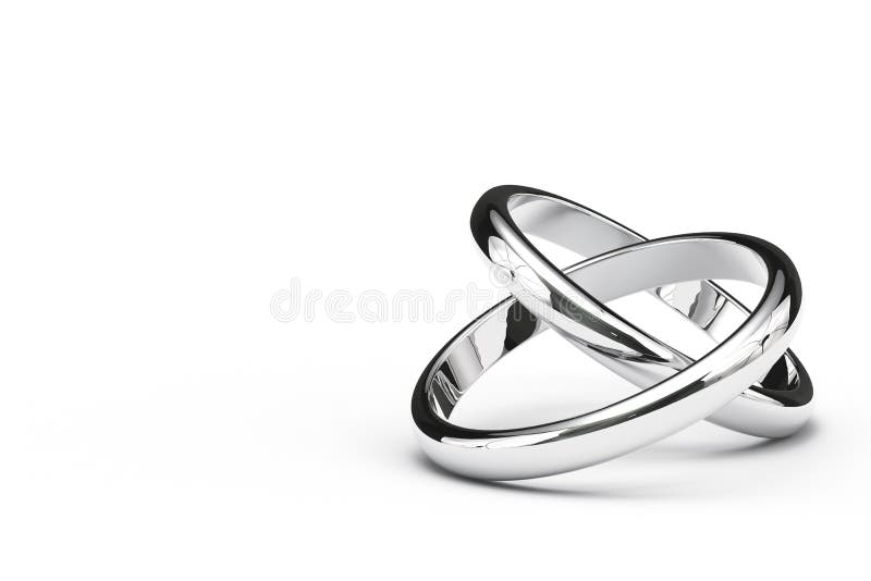 Two intersecting rings stock photo. Image of copyspace - 97161332