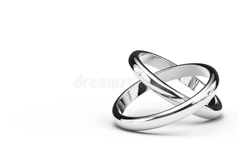 Two intersecting rings stock photo. Image of copyspace - 97161332