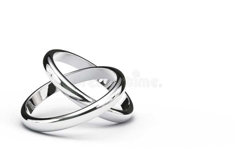 Two intersecting rings stock photo. Image of copyspace - 97161332