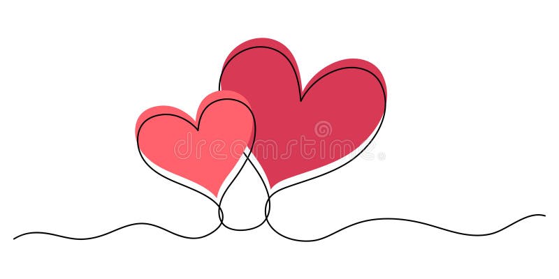 Hearts Line Drawing Stock Illustrations – 28,075 Hearts Line Drawing ...