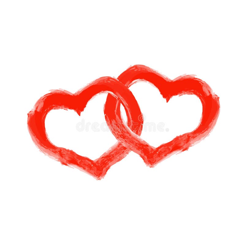 Two Hearts Intertwined Stock Illustrations – 239 Two Hearts Intertwined ...