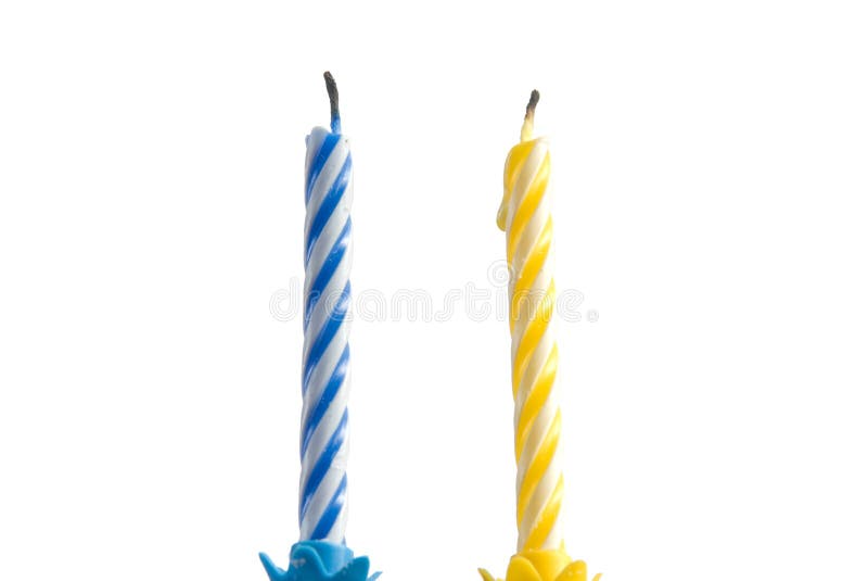 Two isolated candles stock image. Image of candle, white - 13030199