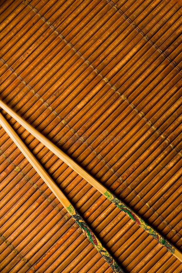 Japanese Chop Sticks on Bamboo Stock Photo - Image of meal, natural ...