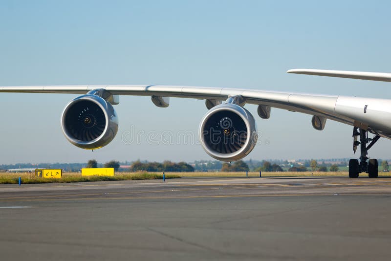 Two jet engines stock image. Image of outdoors, transportation - 23452997