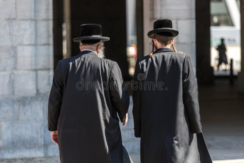 Two Jewish Man in Traditional Clothes Editorial Photography - Image of ...