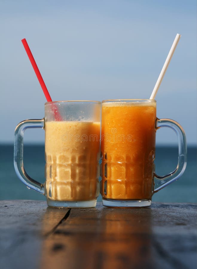 Two juices stock image. Image of outdoor, drink, shake - 27513427