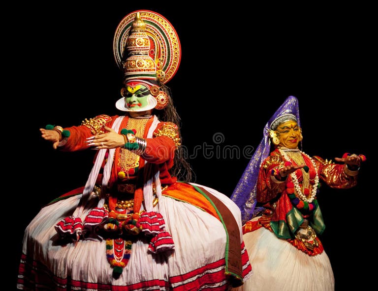 Two kathakali actors editorial photo. Image of krishna - 17483686