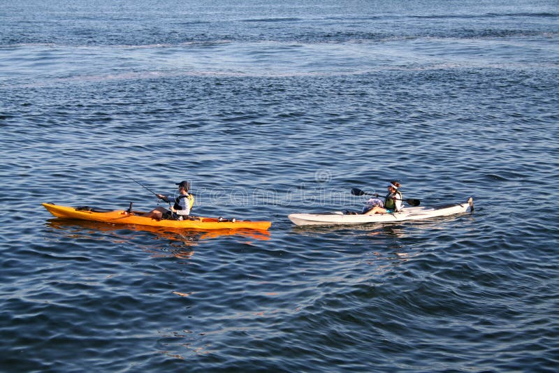 Two kayaks stock image. Image of travel, journey, canoe - 990717