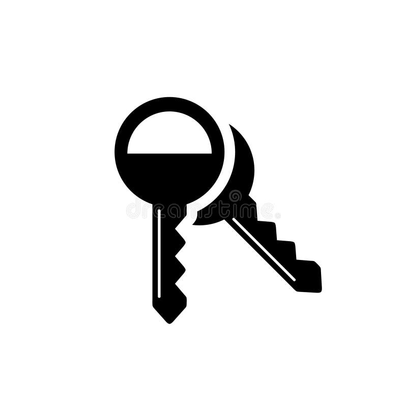Two Key Icon Vector Isolated on White Background. Access Concept Stock ...