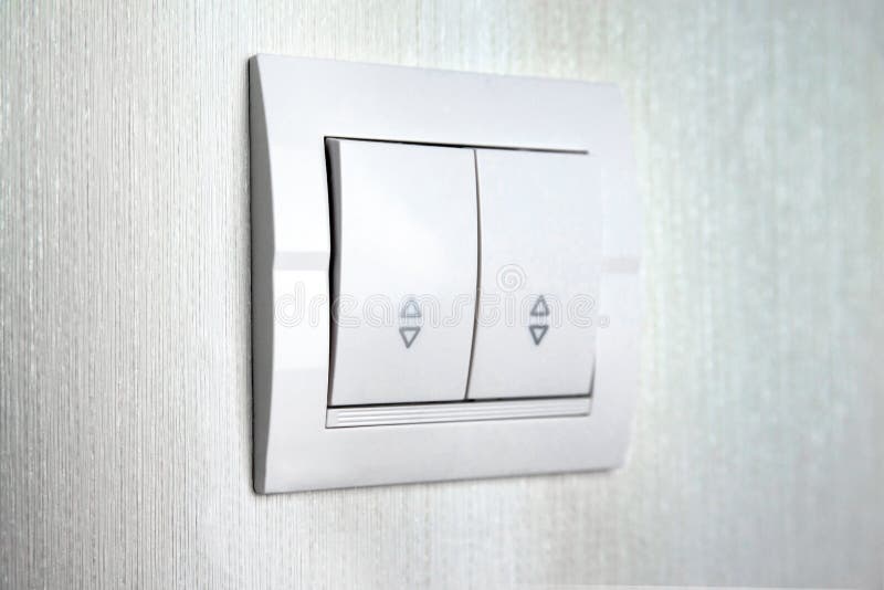 Two Key Switch Gray Wall Plastic Mechanical Light Stock Photos - Free ...