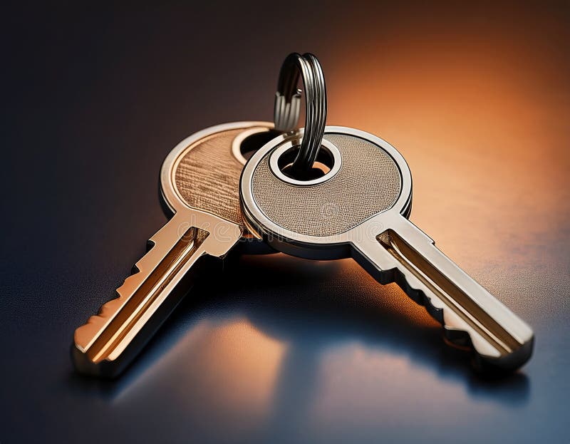 Two Keys Intertwined on a Key Ring, Symbolizing Trust and Shared Access ...