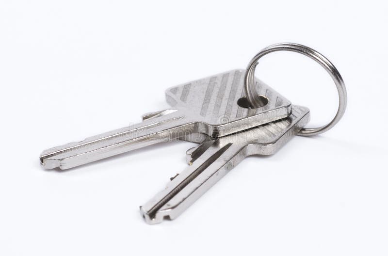 Two keys isolated stock image. Image of lock, mortgage - 5659137