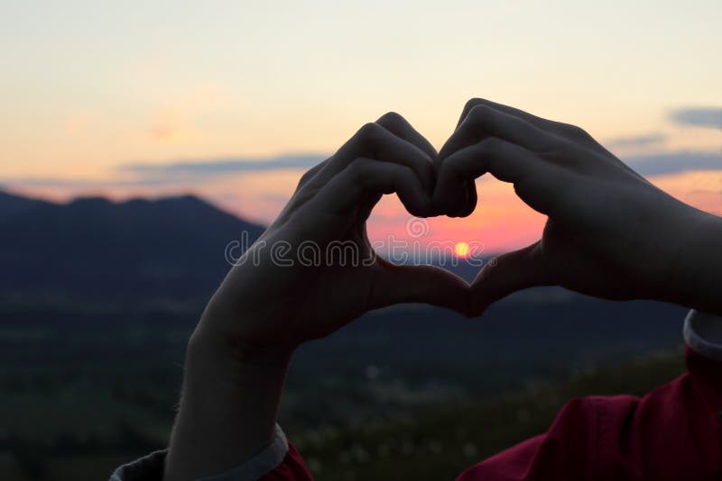 Two Kid Hands are Forming a Heart Stock Image - Image of lady, evening ... Two Kid Hands are Forming a Heart Stock Image - Image of lady, evening ...