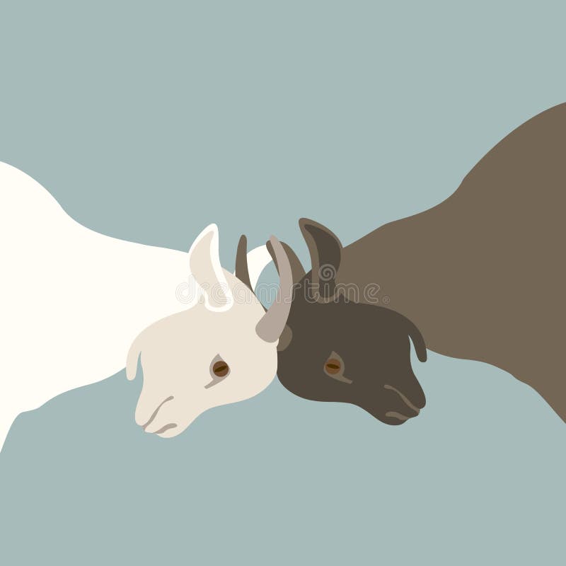 Illustration Two Heads Goat Stock Illustrations – 5 Illustration Two ...