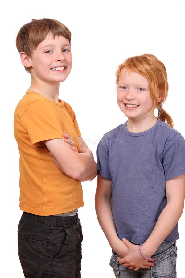 Two kids stock image. Image of happiness, color, female - 10623405