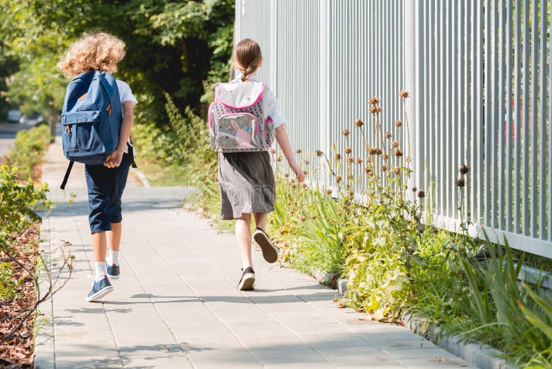 Kids going together stock photo. Image of sister, carefully - 160483648