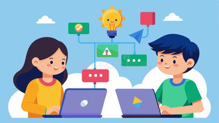 Two Kids Thinking Stock Illustrations – 336 Two Kids Thinking Stock ...