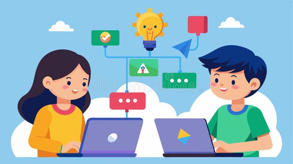 Two Kids Thinking Stock Illustrations – 336 Two Kids Thinking Stock ...