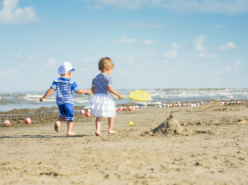 Two kids playing stock image. Image of little, happy - 76355185