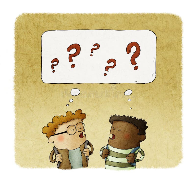 Two Kids Thinking Stock Illustrations – 316 Two Kids Thinking Stock ...