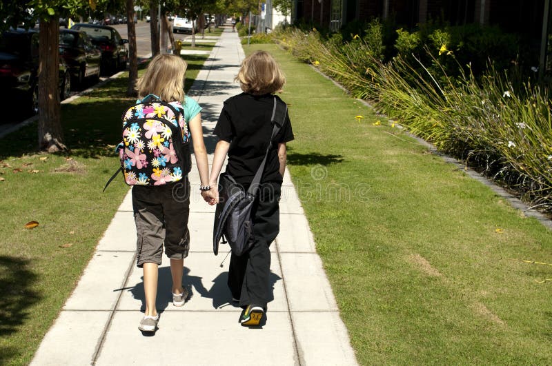 Going to School stock photo. Image of teens, steps, walking - 6346726
