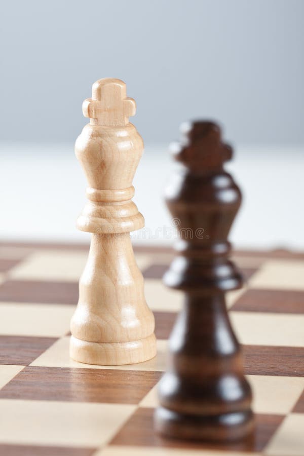 Two kings on chess board stock image. Image of skill - 24244181