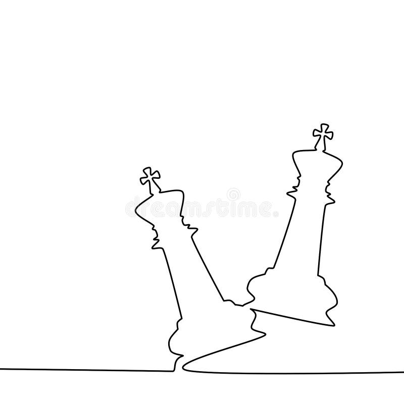 Two Kings Chess Pieces. Strategy and Victory in the Battle is ...