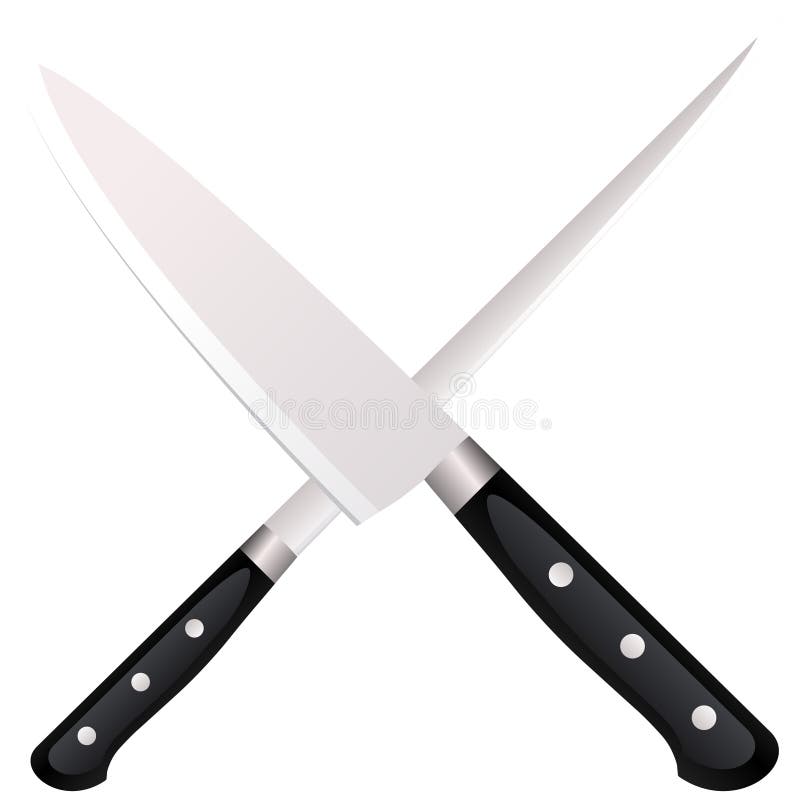 Two Crossed Knives Stock Illustrations – 147 Two Crossed Knives Stock ...