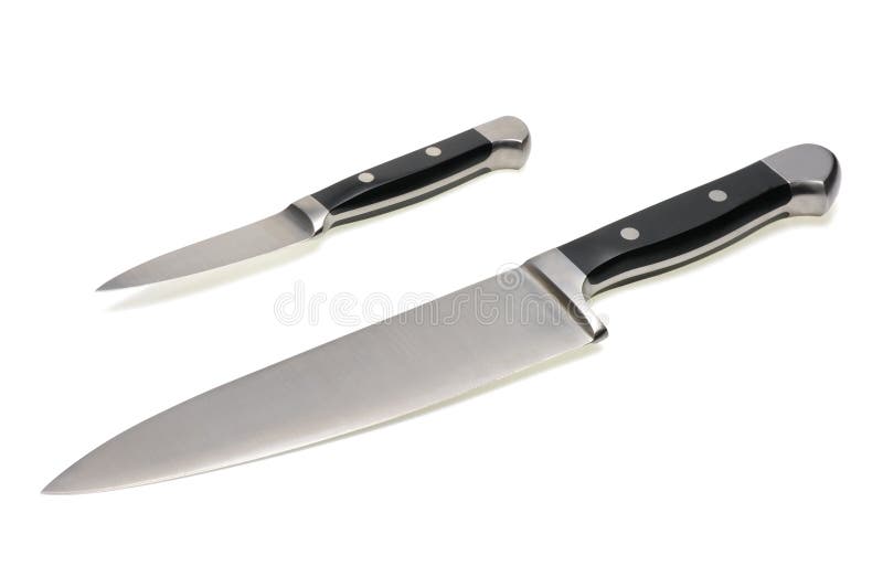 Two kitchen knives stock image. Image of tool, isolated - 13612655