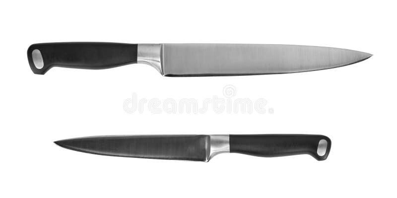 Two Hands Holding Knives Ready To Cook or Kill. Stock Photo - Image of ...